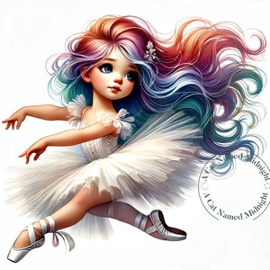Cute Little Ballerina Clipart 10 JPG Images - Etsy