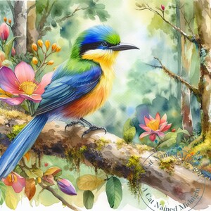Wild Bird Paintings Clipart 12 Images Watercolor Bird Pattern Clip Art ...