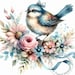 Shabby Chic Birds Vintage Style Clipart | 11 JPG Images - Etsy