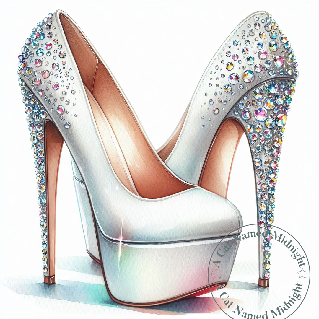 White High Heels Clipart 11 Bundle White High Heels Clip Art Womens ...