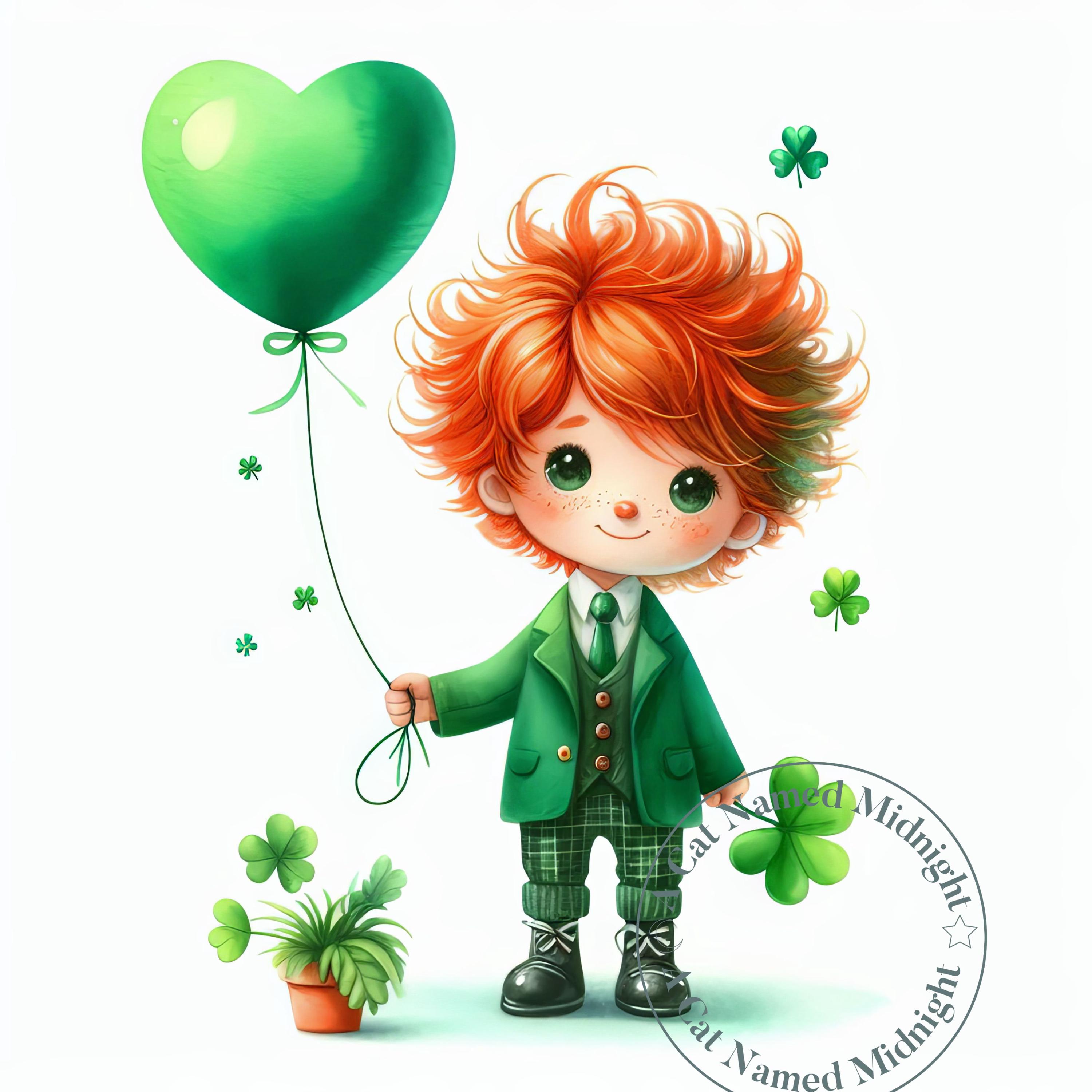 Cute Leprechaun Boy Clipart 13 JPG Whimsical St. Patrick's Day Clip Art ...