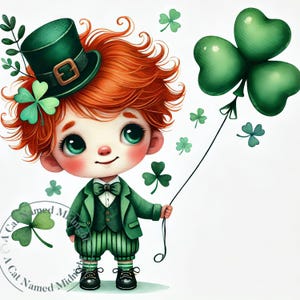 Cute Leprechaun Boy Clipart 13 JPG Whimsical St. Patrick's Day Clip Art ...