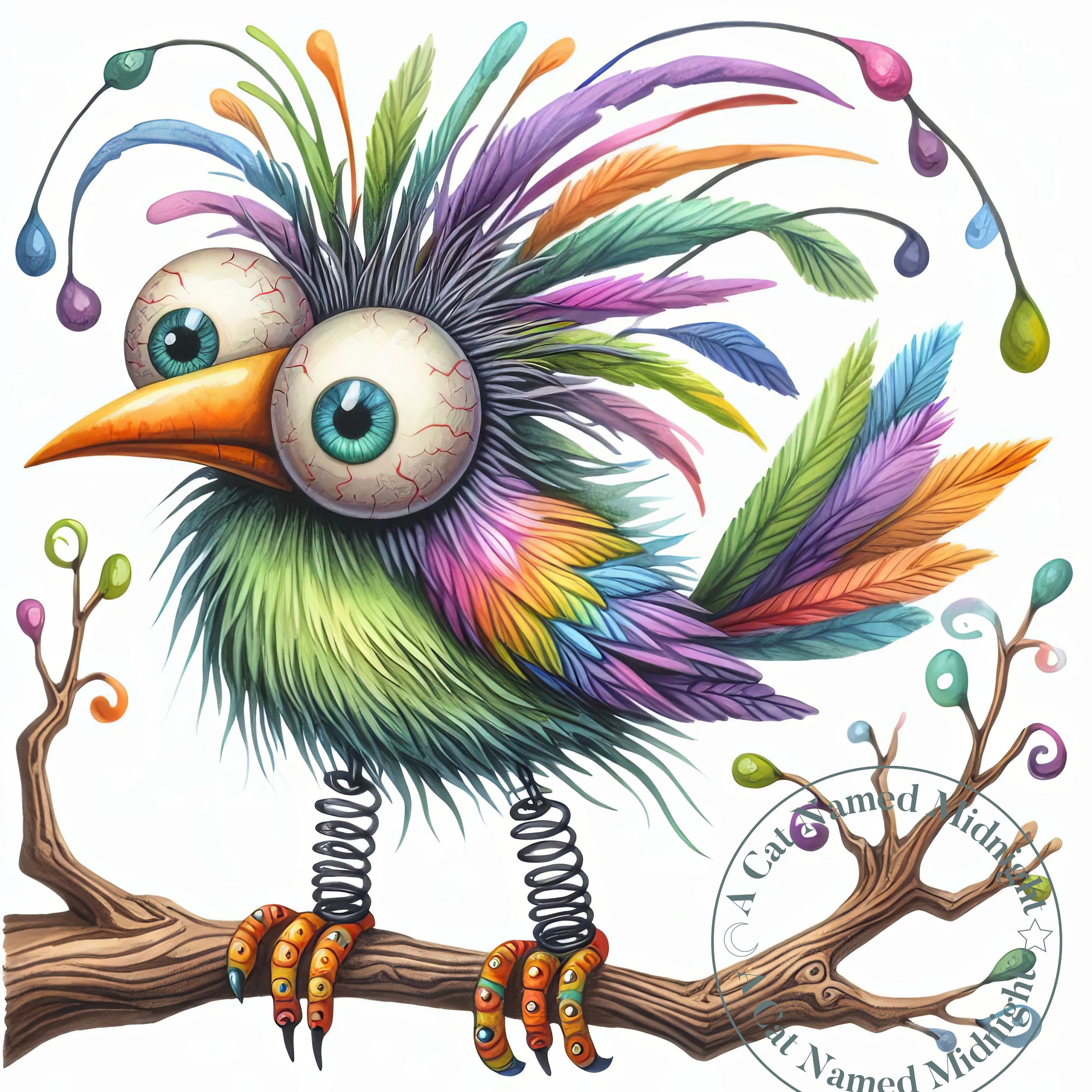 Quirky Bird Clipart 15 High Quality Jpgs Silly Birds Clip Art Bundle ...