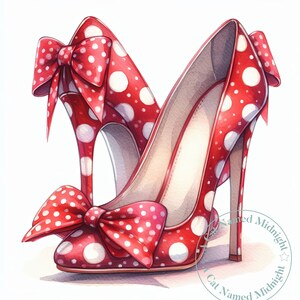 Red High Heels Clip Art 10 Images Watercolor High Heels Clipart Bundle ...