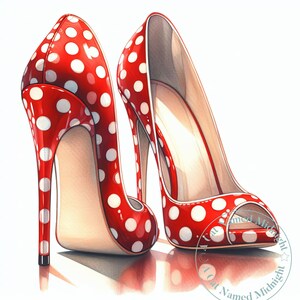 Red High Heels Clip Art 10 Images Watercolor High Heels Clipart Bundle ...