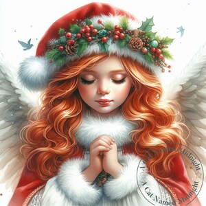 Christmas Angel Clipart 11 JPG Angels Watercolor Clipart Xmas Angels ...