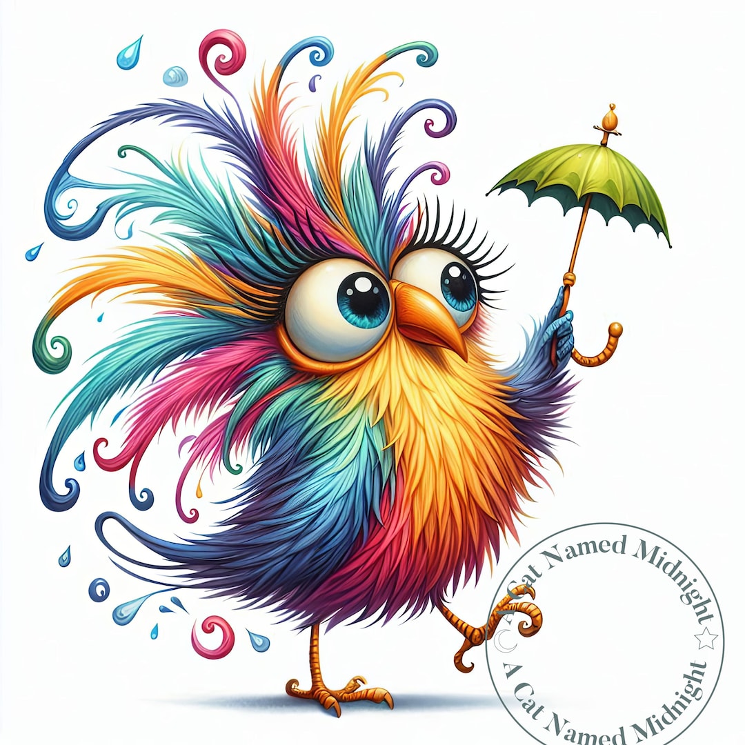 Quirky Bird Clipart 14 High Quality Jpgs Silly Birds Clip Art Bundle ...