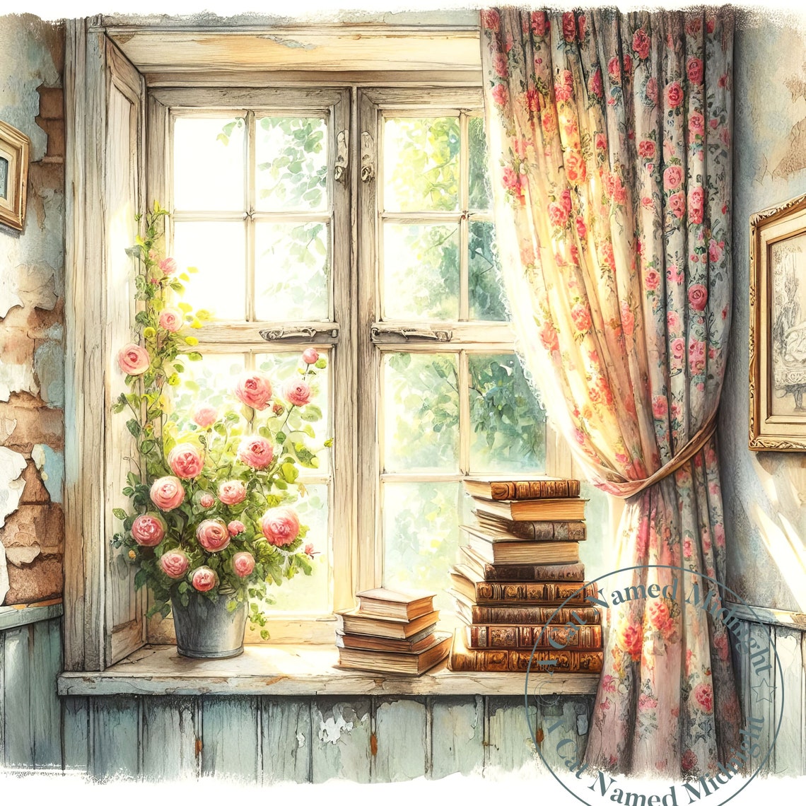 Shabby Chic Windows in Ruin Clipart 10 Jpgs French Vintage Style Clip ...
