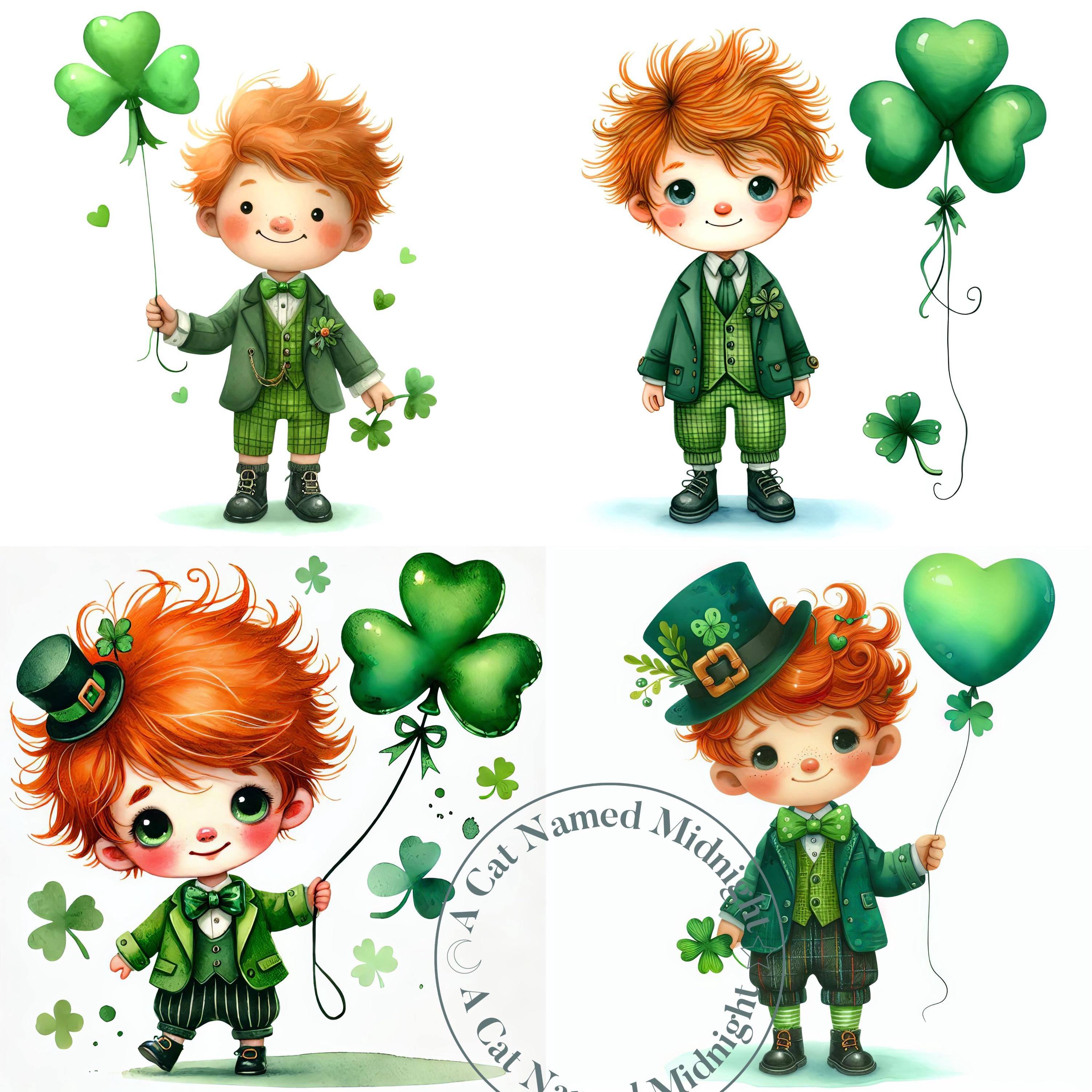 Cute Leprechaun Boy Clipart 13 JPG Whimsical St. Patrick's Day Clip Art ...