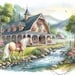 15 Watercolor Horse and Barn Clipart Bundle Vintage Clip Art Rustic ...