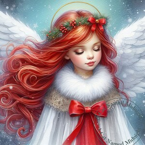 Christmas Angel Clipart 11 JPG Angels Watercolor Clipart Xmas Angels ...