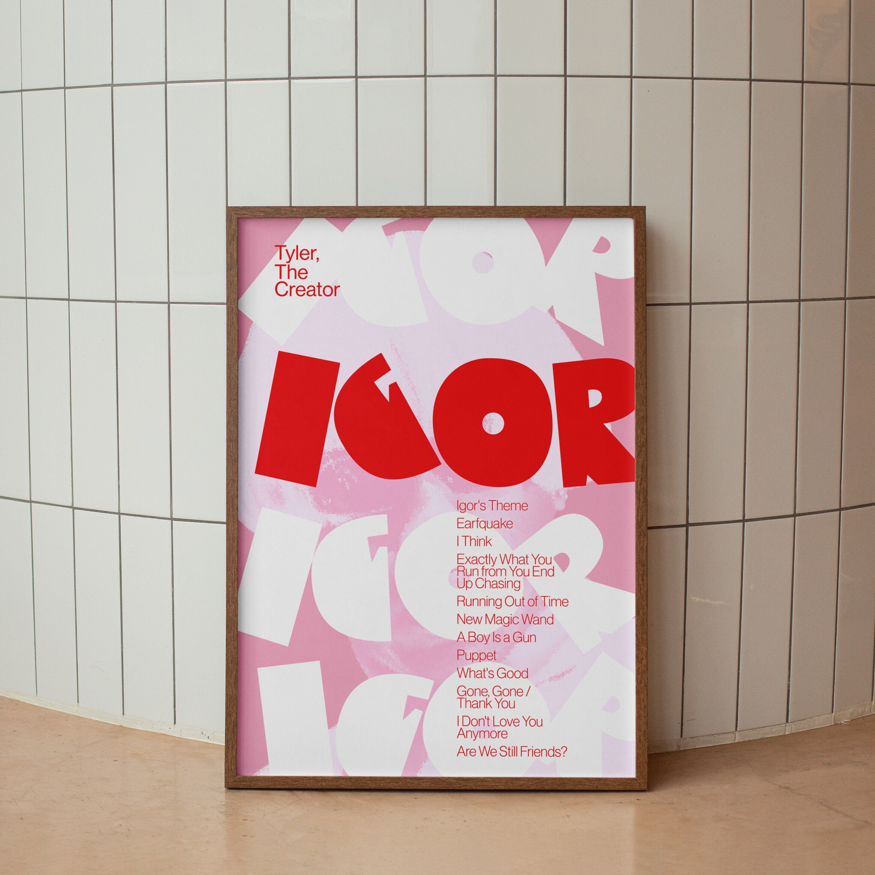 Igor Poster, Tyler the Creator, Song Lyric, Album Poster, Music Print ...