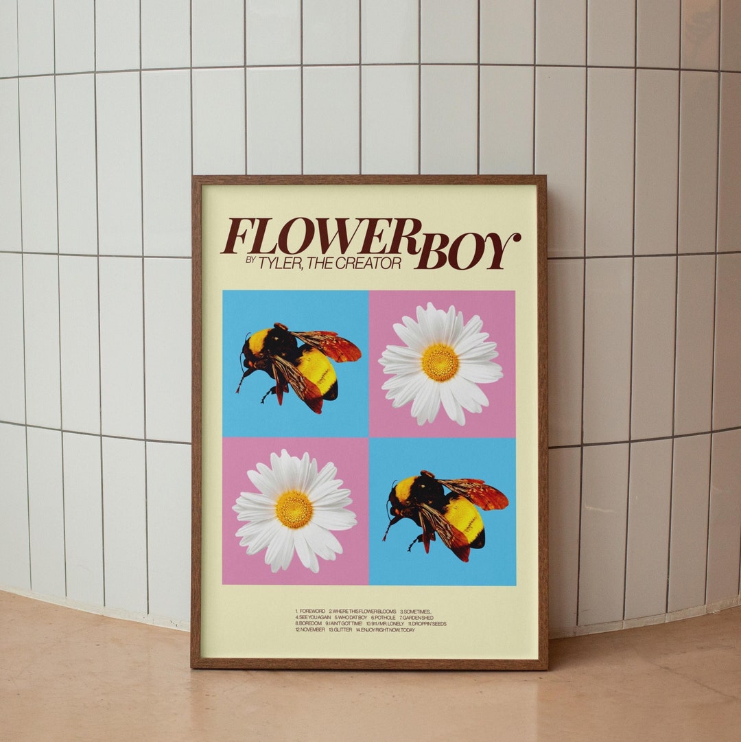 Flower Boy Poster, Tyler the Creator, Song Lyrics, Album Poster, Music ...