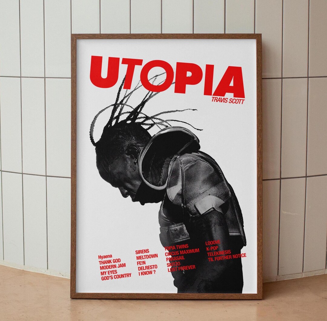 Travis Scott Utopia Poster, Fen Poster, High-quality Digital Print ...