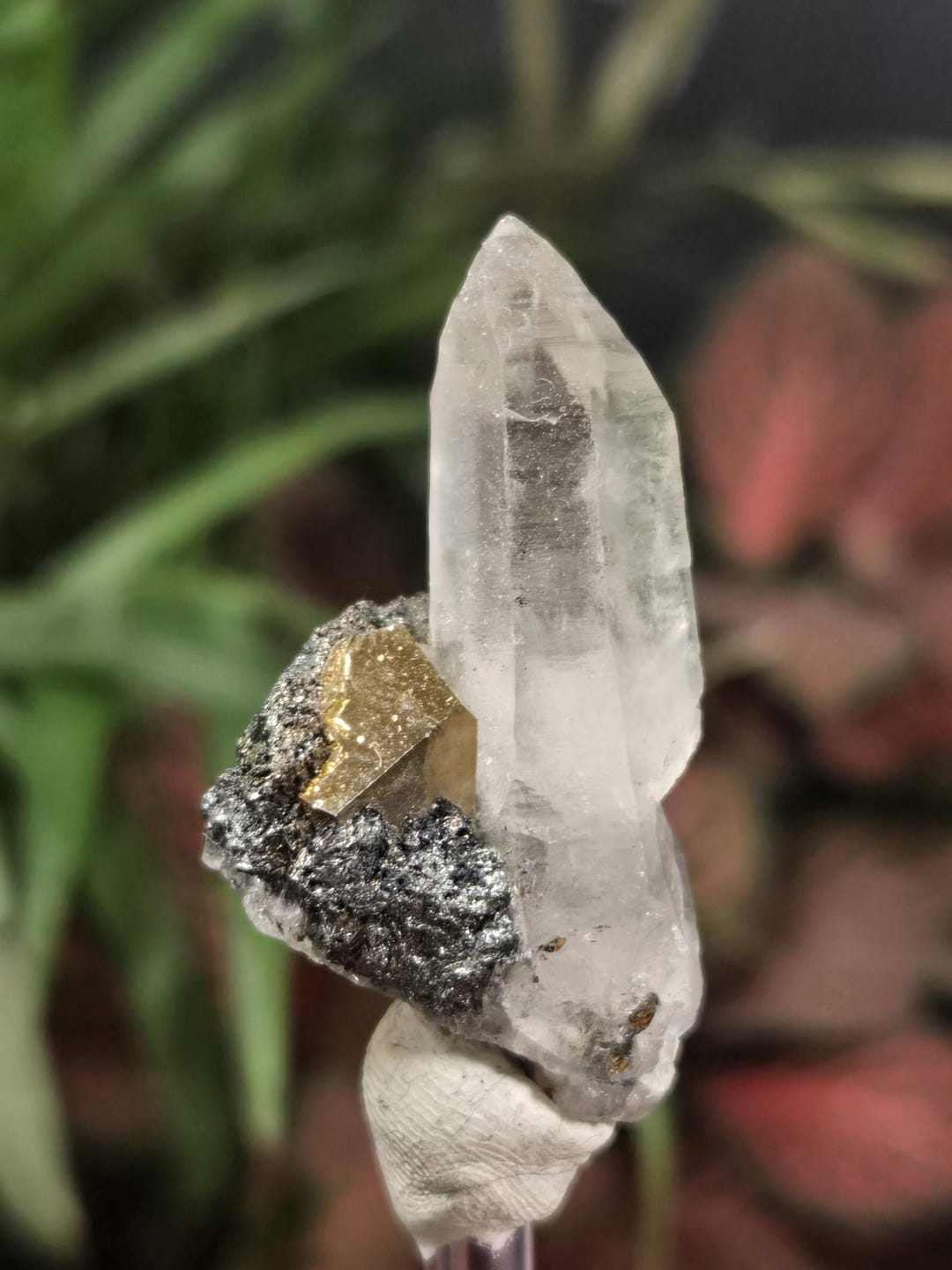 Quartz With Pyrite - Natural Mineral Crystal Specimen - Etsy