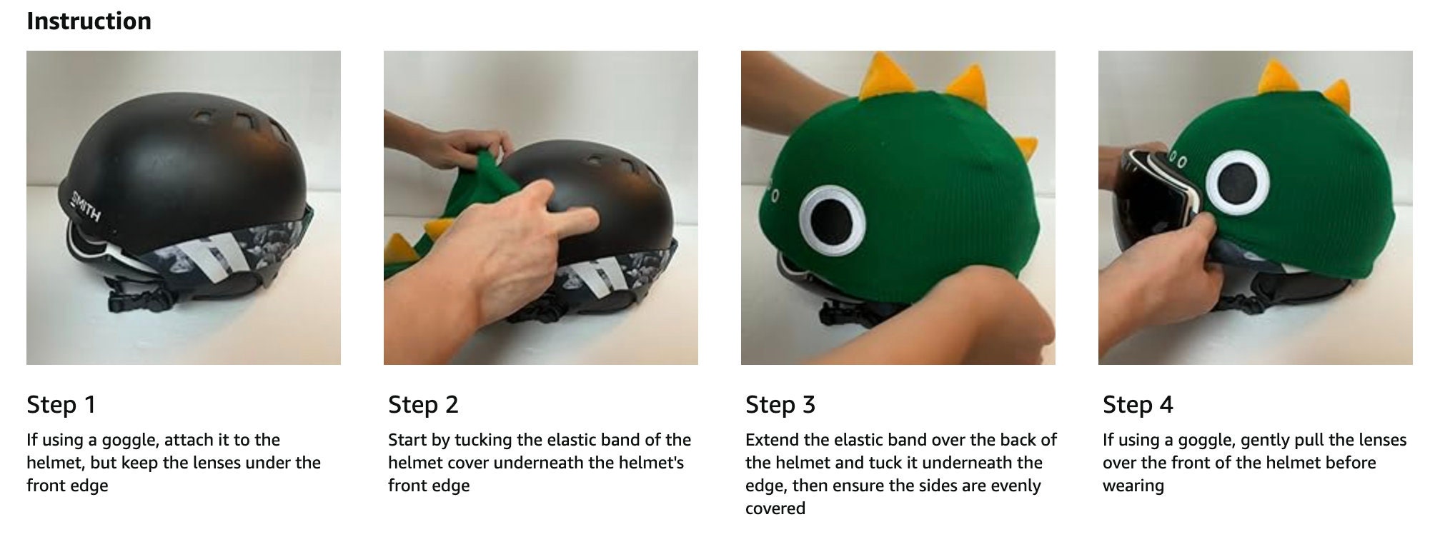 Cute Ski Helmet Cover, Suitable for Helmets of Ski, Snowboard ...