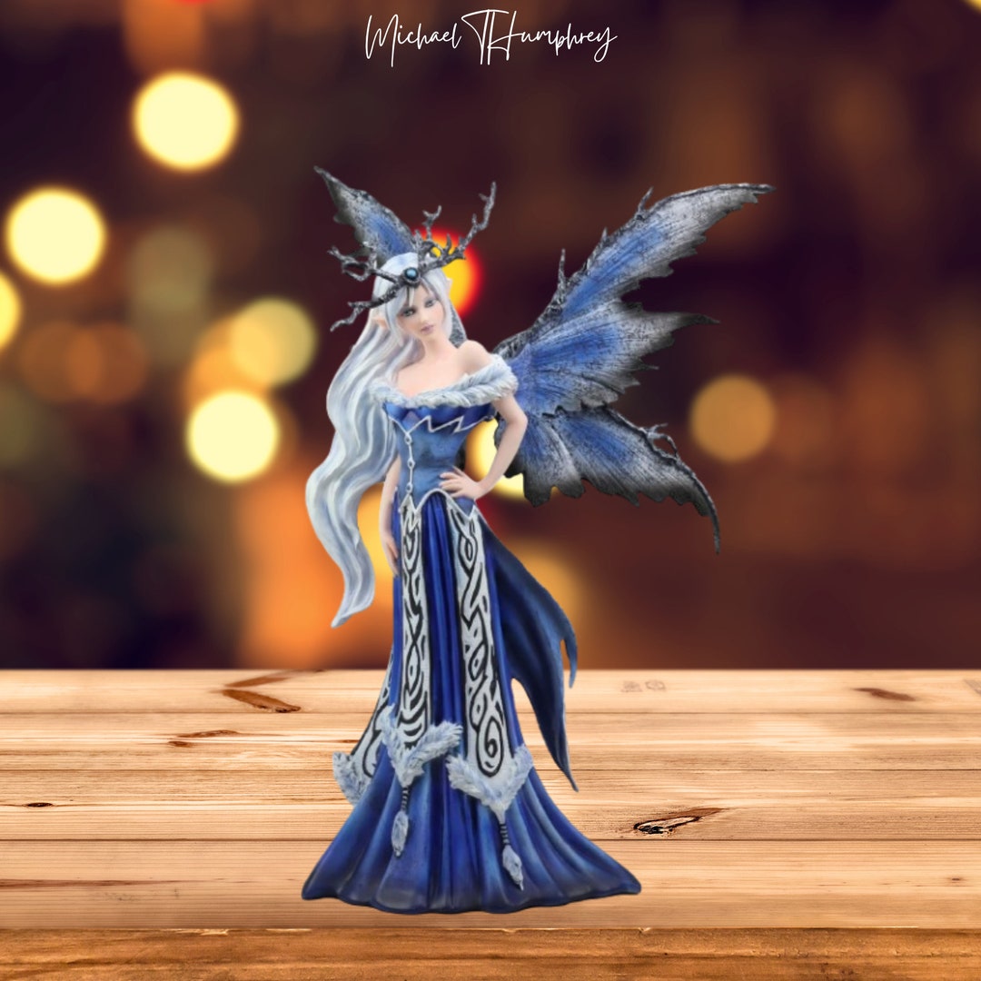 Winter Frost Fairy Queen Statue Collector Faerie FAE Magic - Etsy