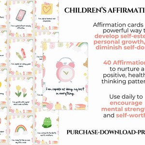 Children Affirmation Cards, Positive Quotes, Self Esteem, Self Love ...