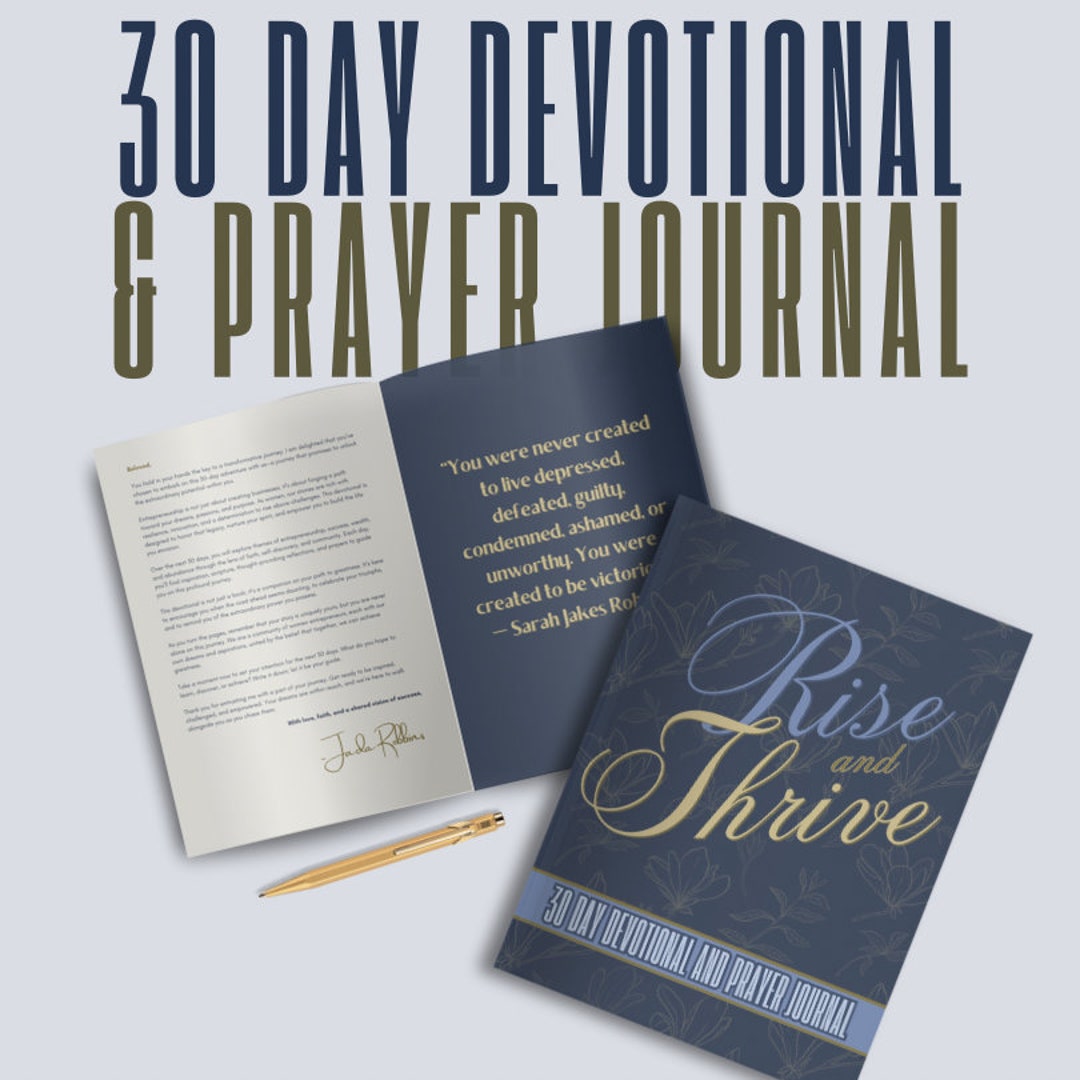 Rise and Thrive: 30 Day Devotional & Prayer Journal - Etsy