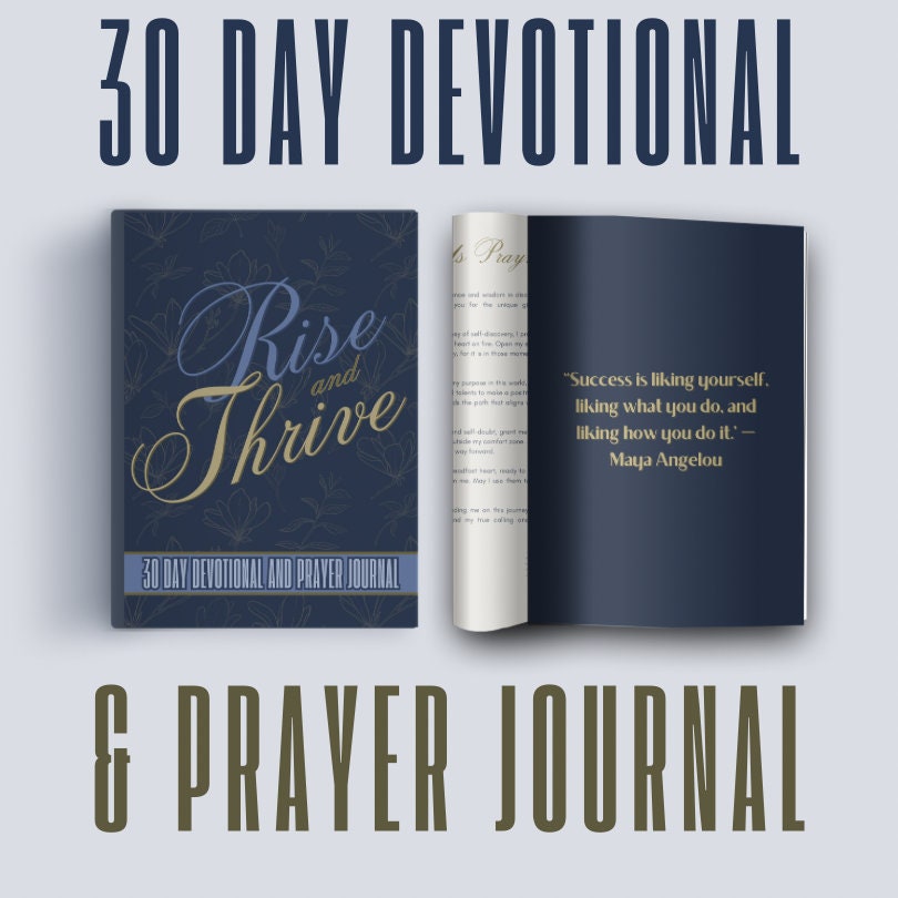 Rise and Thrive: 30 Day Devotional & Prayer Journal - Etsy