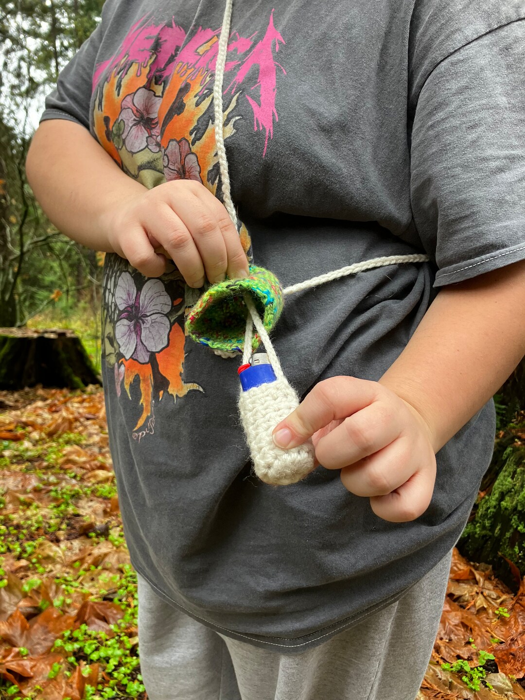 Mini Mushroom Lighter Bag - Etsy