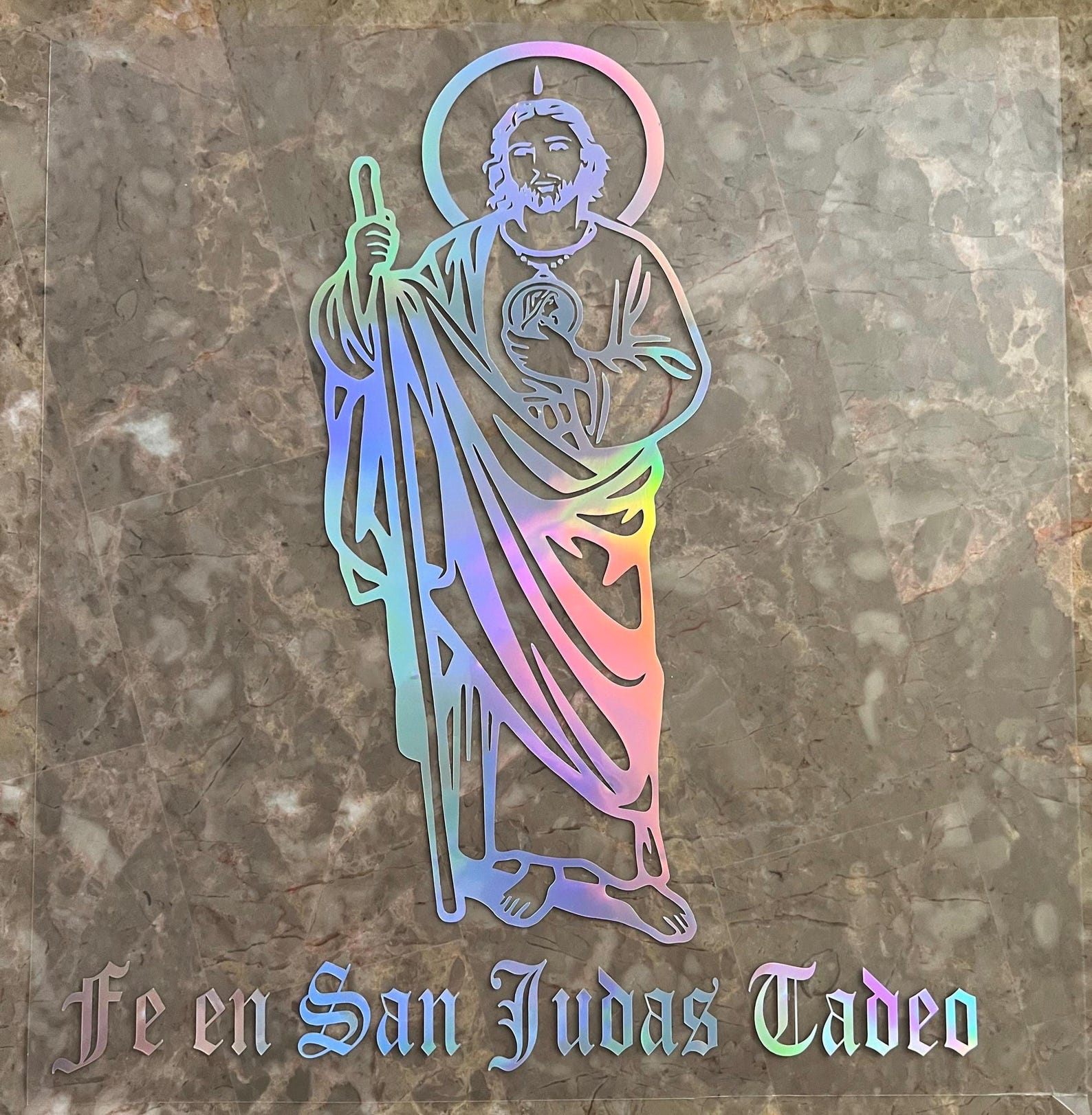 San Judas Tadeo Car Decal, St. Jude Thaddaeus Sticker, Catholic Sticker ...