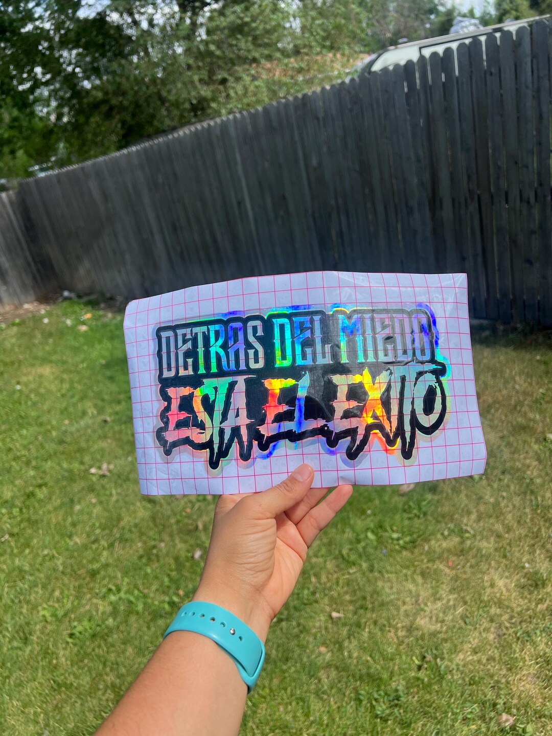 Detras Del Miedo Esta El Exito Car Decal, Calcamonia Para Carro ...