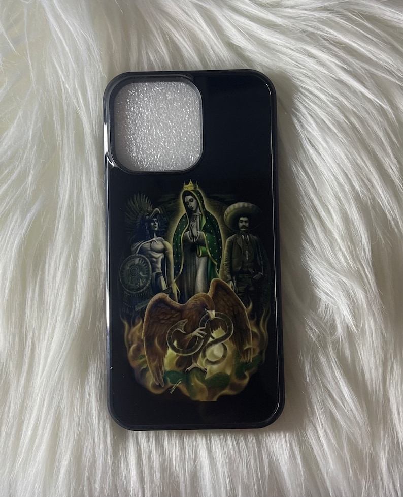 Virgen Maria, Emiliano Zapata, Azteca Guerrero Mexican Phone Case for ...