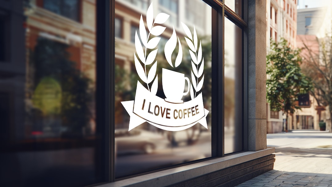Coffee Shop - Vinyl Window Decal, Standard / Custom Sizes, PEEL AND ...
