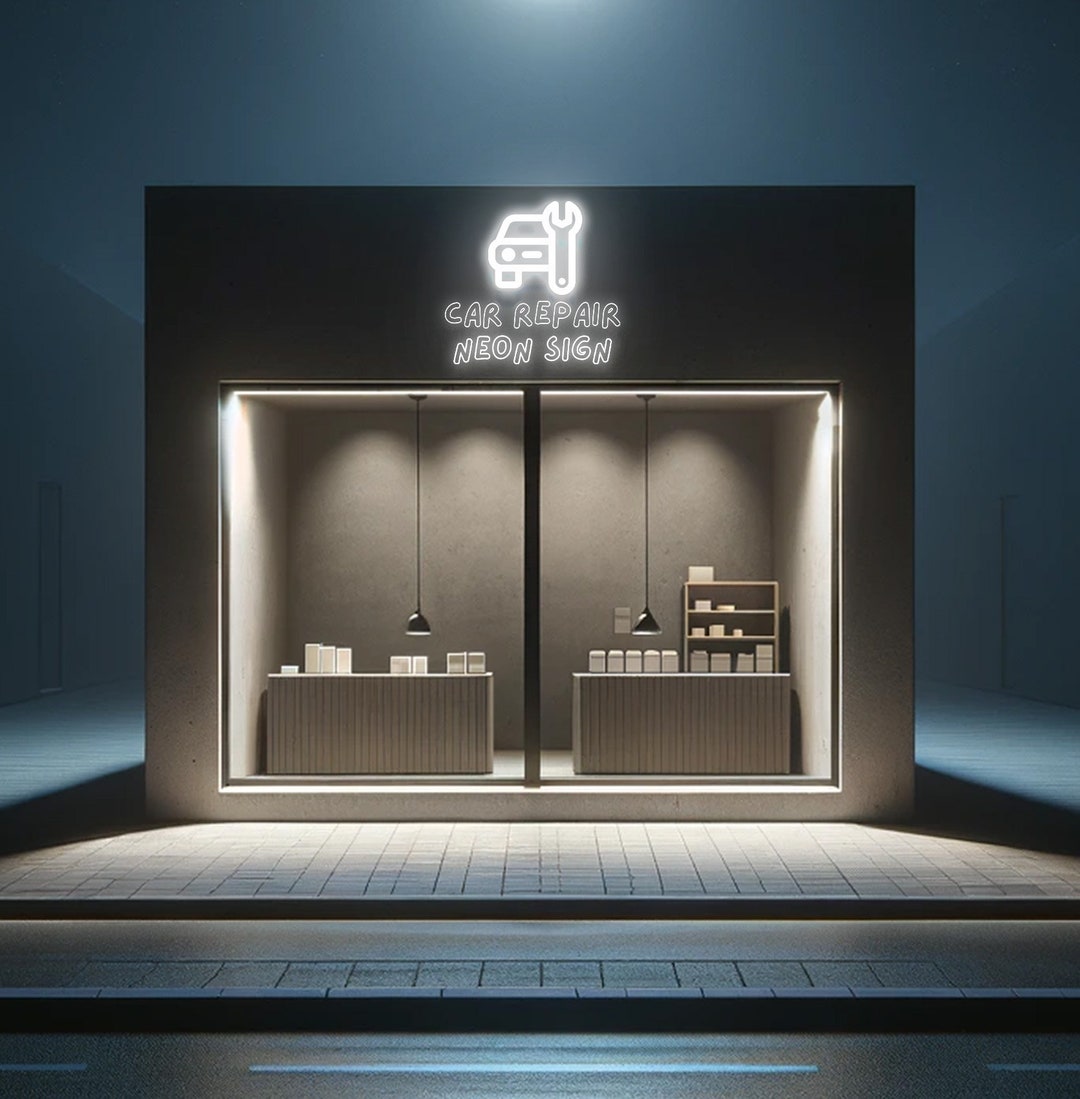 Custom Neon Signs | Car Shop, Mechanic Neon Sign | for Business, Stores ...