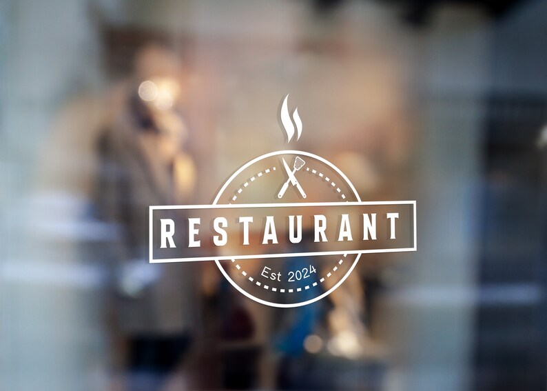 Restaurant Vinyl Window Decal, Standard / Custom Sizes, PEEL AND STICK ...