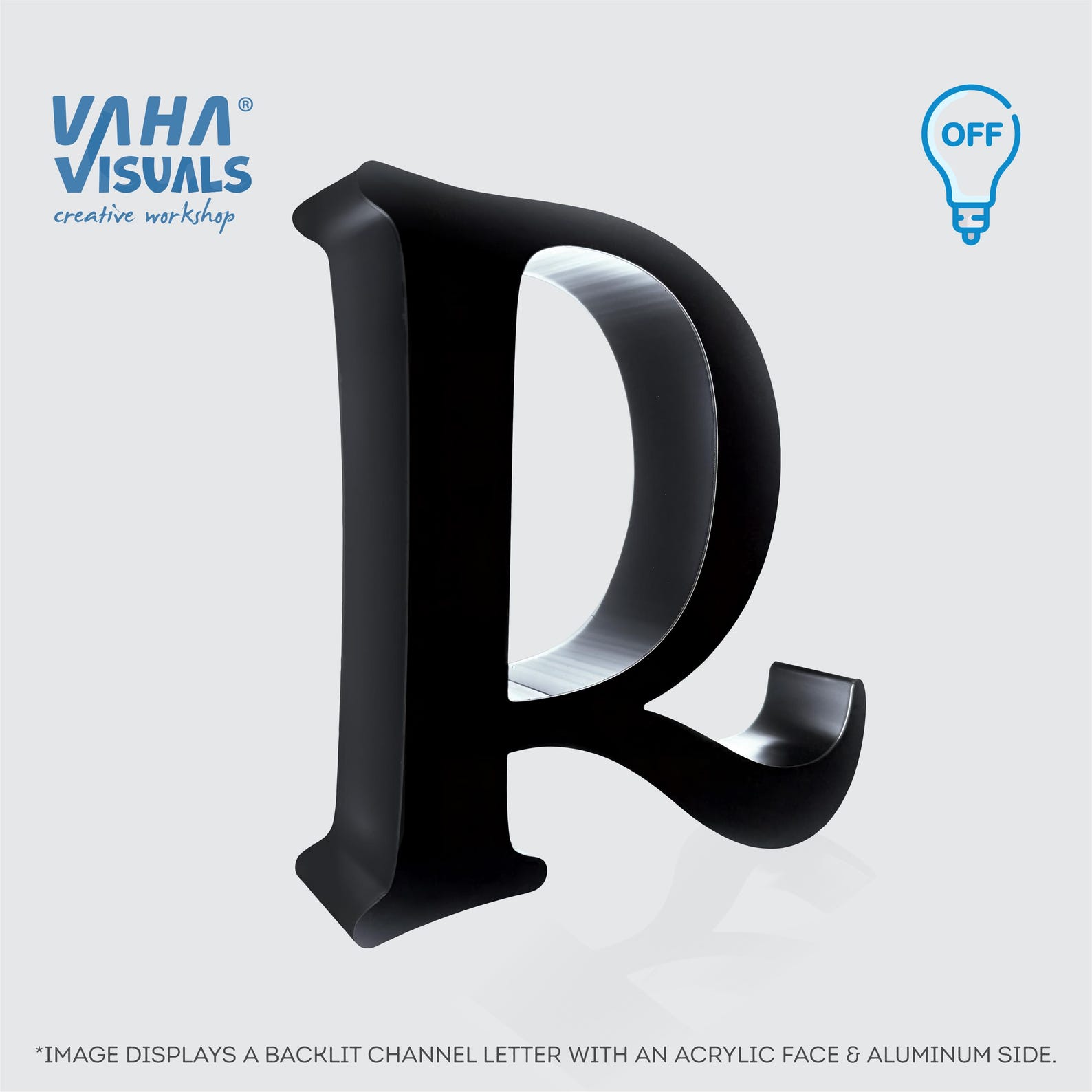 Custom Back-lit Channel Letter Sign – Personalized LED Business Logo ...