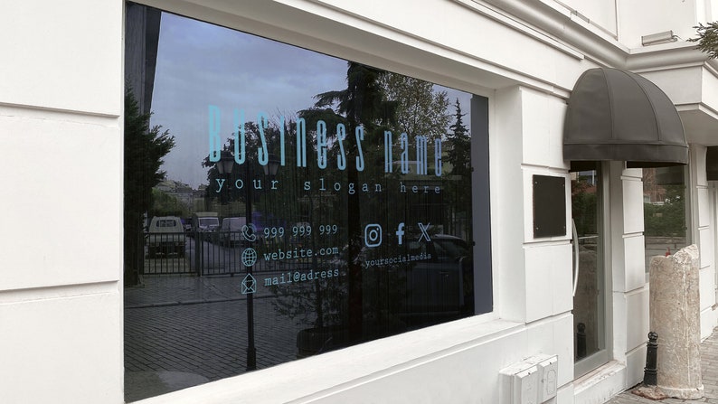 Vinyl Window Decal, Standard / Custom Sizes, PEEL AND STICK, Window ...