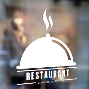 Restaurant - Vinyl Window Decal, Standard / Custom Sizes, PEEL AND ...