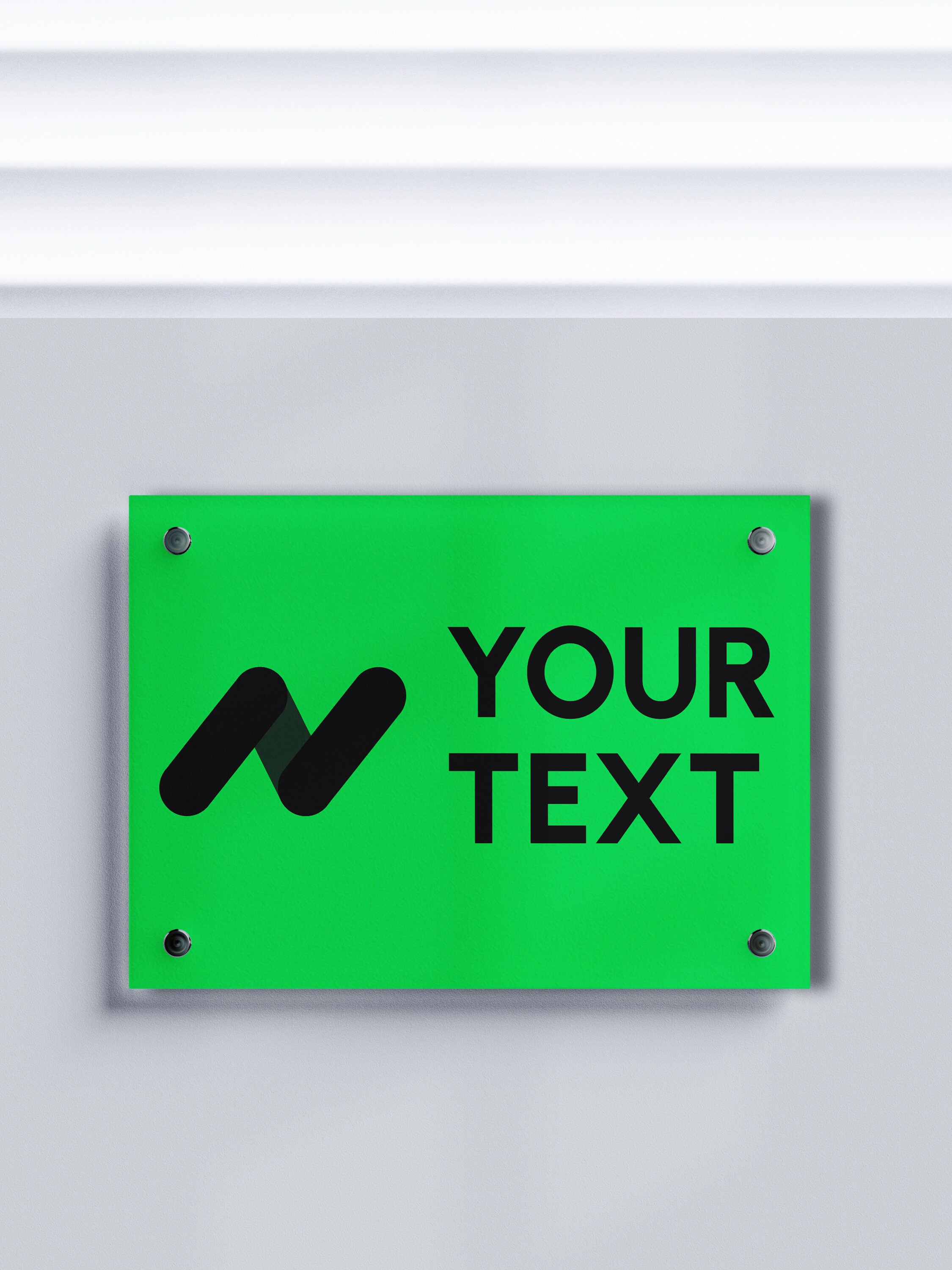 Custom ACM Business Logo Sign - Office Door Decor Modern Design ...