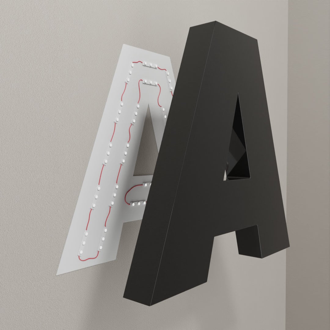 Custom 3D Channel Letters - LED Front-lit, Personalized Storefront ...