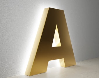 Custom 3D Channel Letters LED Front-lit, Personalized Storefront ...