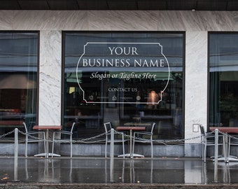 Vinyl Window Decal, Standard / Custom Sizes, PEEL AND STICK, Window ...