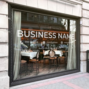 Vinyl Window Decal, Standard / Custom Sizes, PEEL AND STICK, Window ...