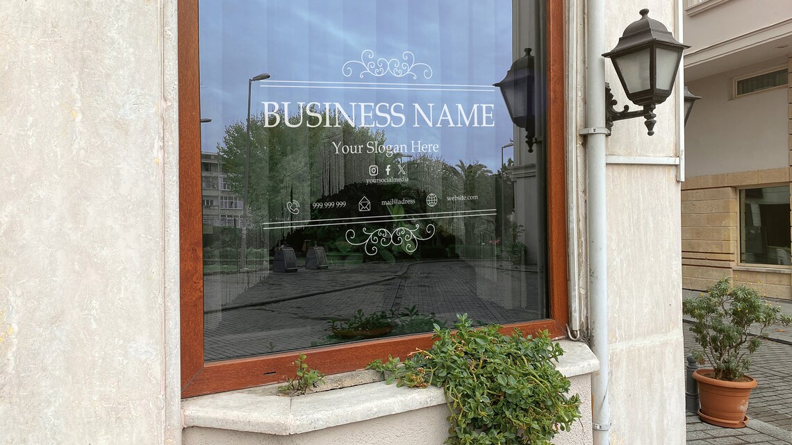 Vinyl Window Decal, Standard / Custom Sizes, PEEL AND STICK, Window ...