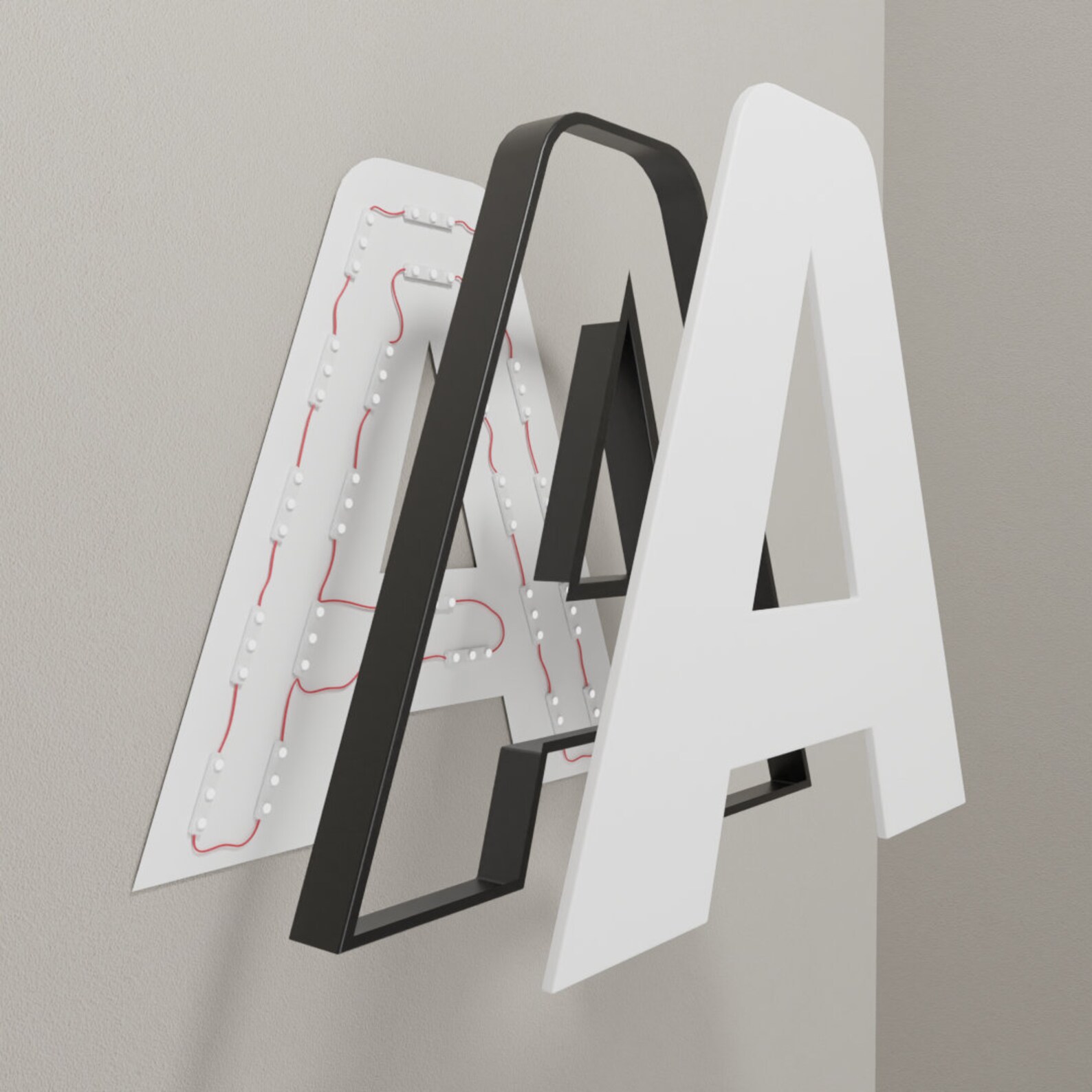Custom 3D Channel Letters - LED Front-lit, Personalized Storefront ...