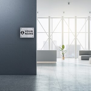 Custom ACM Business Logo Sign - Office Door Decor Modern Design ...