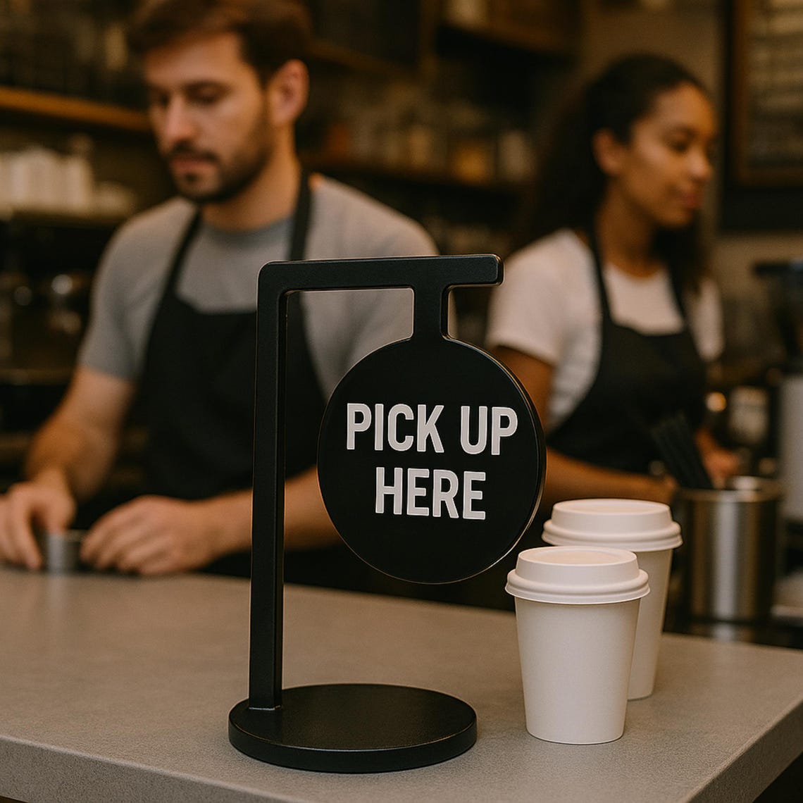 Custom Acrylic Tabletop Sign: QR Code, Logo, Order Here - Etsy