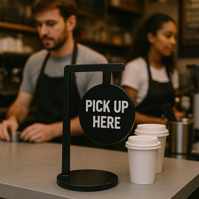 Custom Acrylic Tabletop Sign: QR Code, Logo, Order Here - Etsy