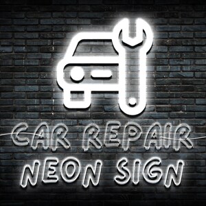 Custom Neon Signs | Car Shop, Mechanic Neon Sign | for Business, Stores ...