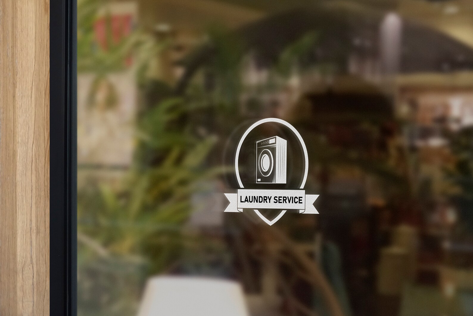 Laundromat - Vinyl Window Decal, Standard / Custom Sizes, PEEL AND ...