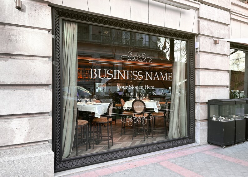 Vinyl Window Decal, Standard / Custom Sizes, PEEL AND STICK, Window ...