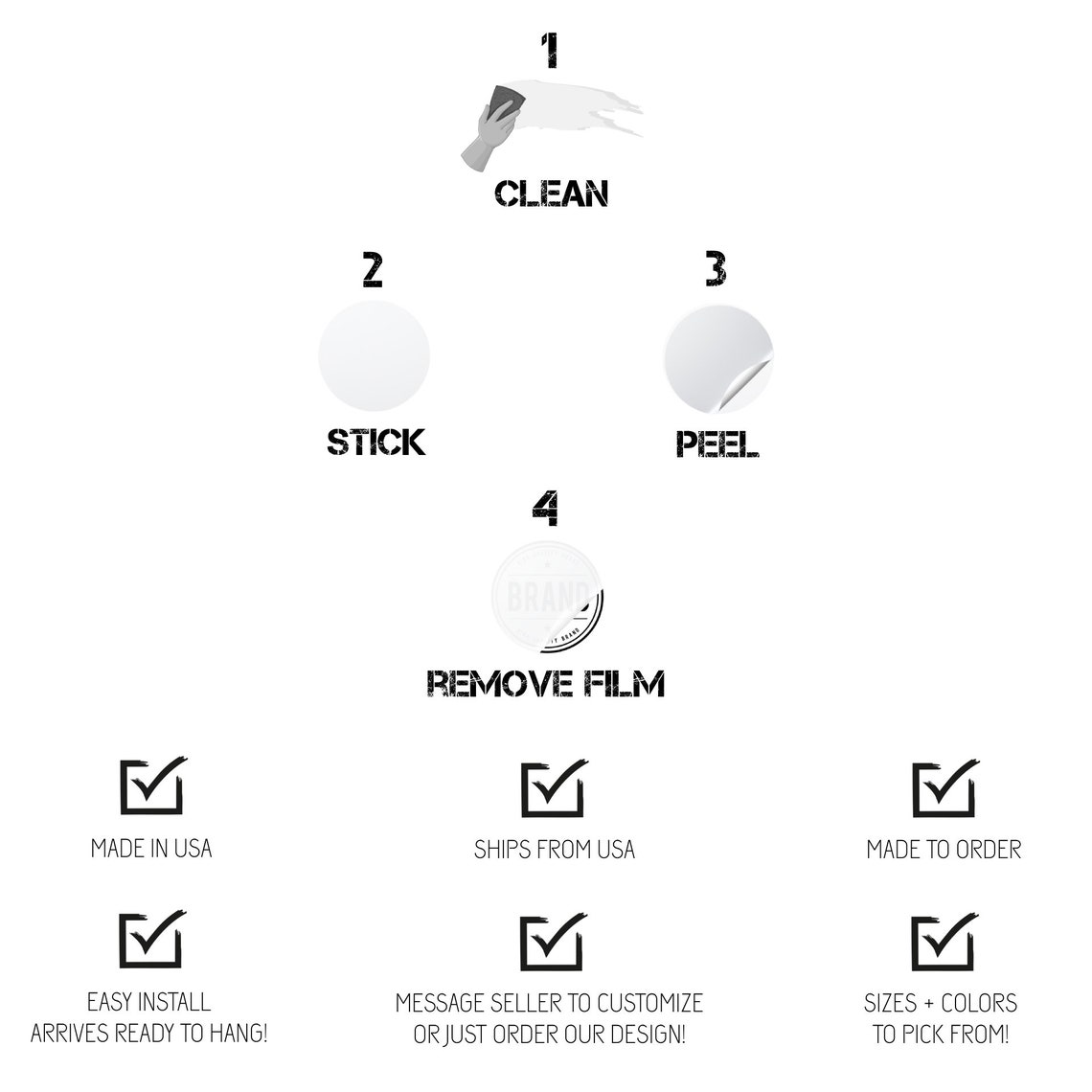 Restaurant Vinyl Window Decal, Standard / Custom Sizes, PEEL AND STICK ...
