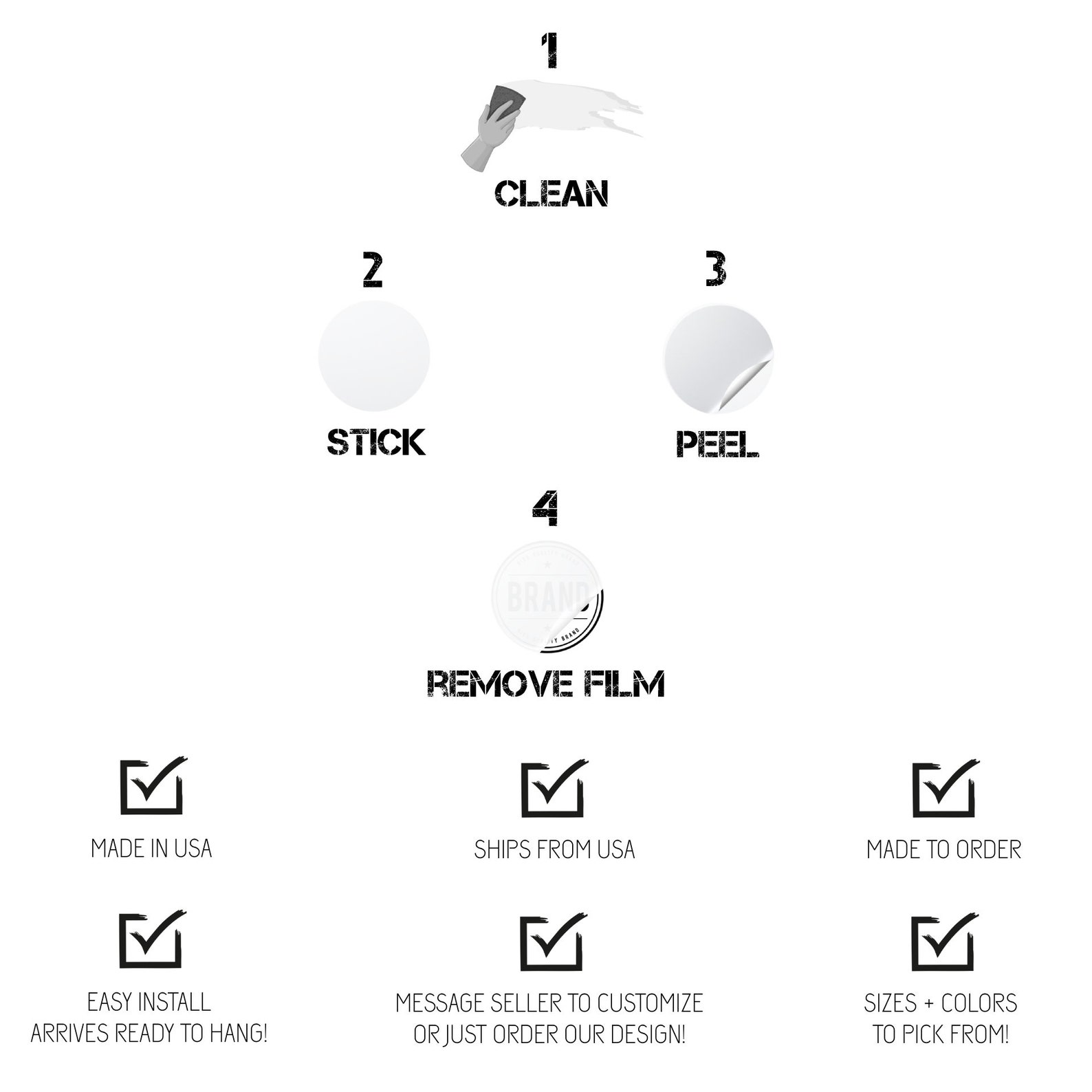 Restaurant Vinyl Window Decal, Standard / Custom Sizes, PEEL AND STICK ...
