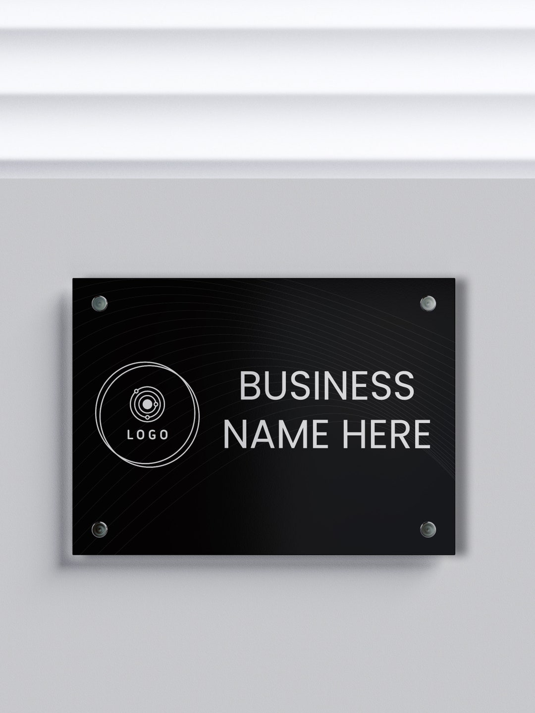 Custom ACM Business Logo Sign - Office Door Decor Modern Design ...